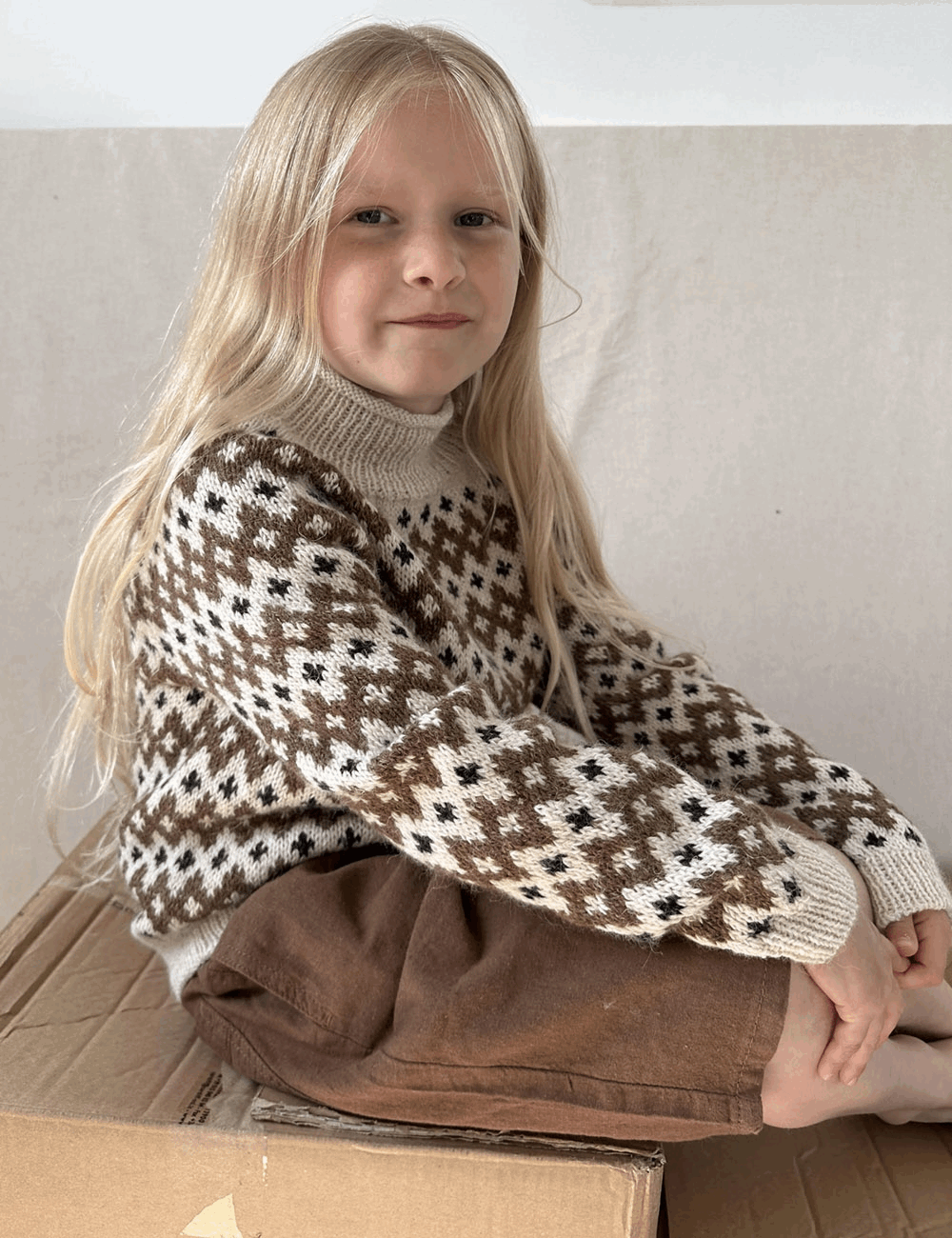 Little Inge Sweater Strikkepakke i Isager Merilin og Alpaca 1 ...